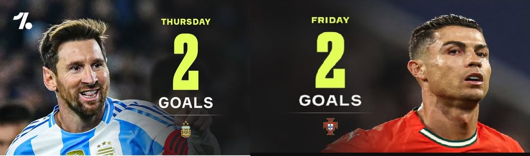 Soccer Blog | Messi and Ronaldo score two goals each